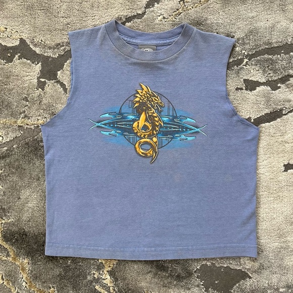 American Vintage | Tops | Rare Vintage Utility Y2k Periwinkle Cyber ...